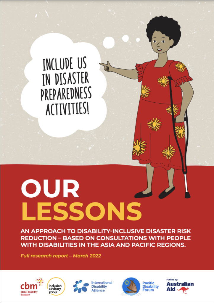 Our lessons: an approach to disability-inclusive disaster risk ...